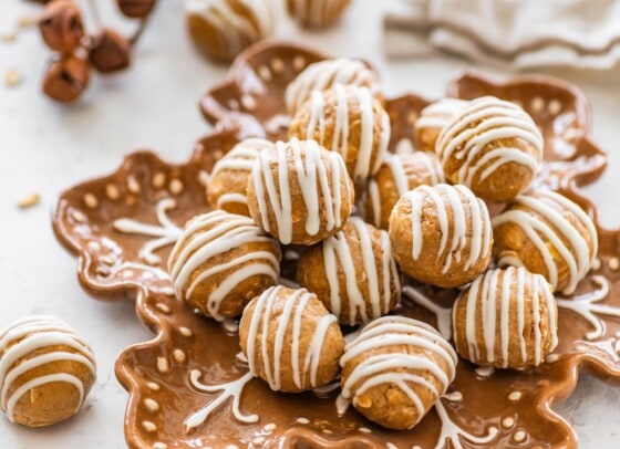 No-Bake Gingerbread Protein Balls - Eating Bird Food