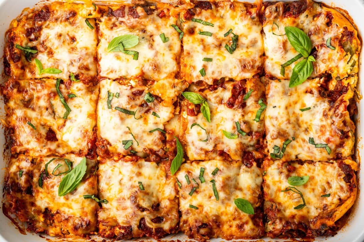 The BEST Healthy Lasagna - Eating Bird Food