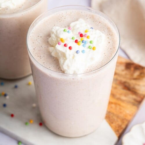 Cake Batter Protein Shake (25g Protein) - Eating Bird Food