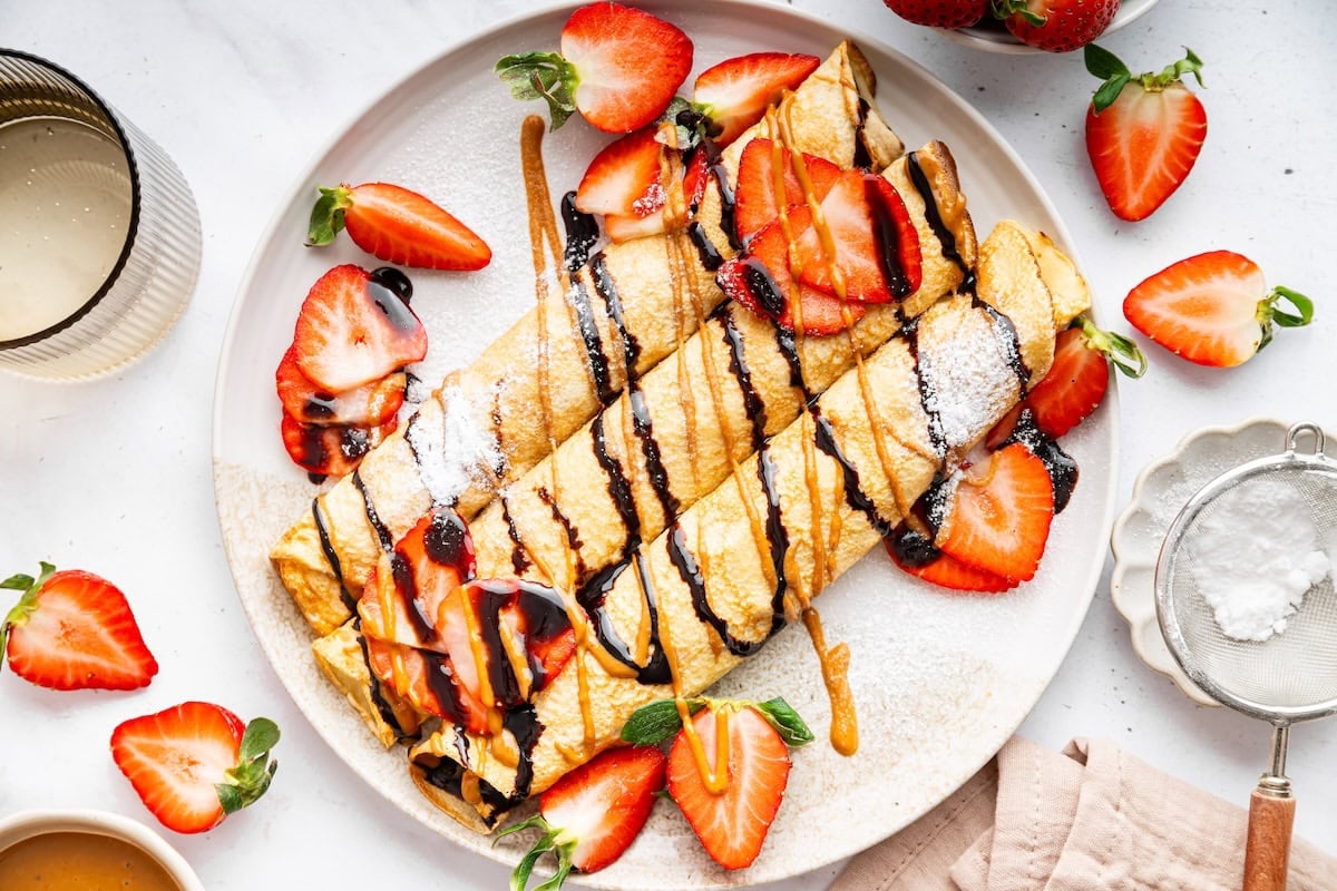 High-Protein Crepes (No Protein Powder) - Eating Bird Food