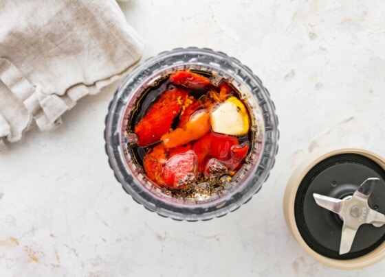 Creamy Roasted Red Pepper Dressing - Eating Bird Food
